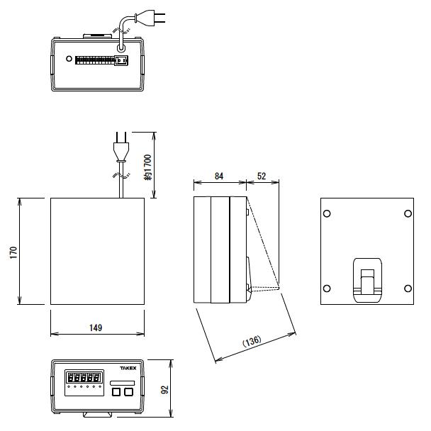 TAKEX 【CNT-4S】来客カウンター 竹中エンジニアリング : tool-darake - 通販 - Yahoo!ショッピング