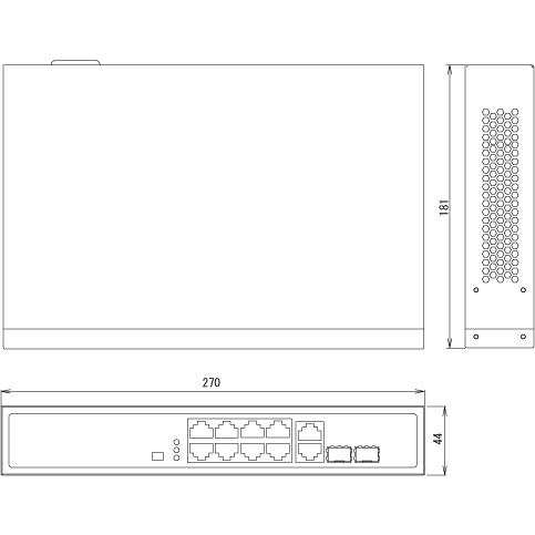 【AW-FGT-100D-120】8ポートPoE+ HUB TAKEX 竹中エンジニアリング : 20230427010 : tool ...