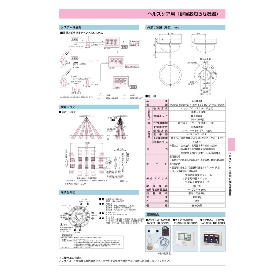 TAKEX 【AC-8HM】センサー付きアクセスコール受信機 竹中エンジニアリング : tool-darake - 通販 - Yahoo!ショッピング
