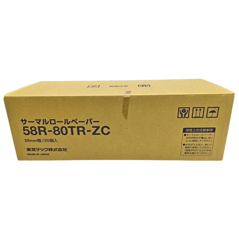 TEC（TOSHIBA） 東芝テック 58R-80TR-ZC レジロール 1箱/20巻 : tool-darake - 通販 - Yahoo!ショッピング