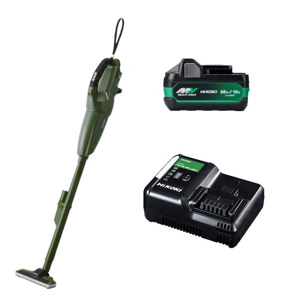 HiKOKI 【限定特価】ハイコーキ[HiKOKI] 36V-2.5Ah コードレスクリーナ R36DB(NNG) フォレストグリーン +バッテリ BSL36A18X＋充電器 UC18YDL2 ...
