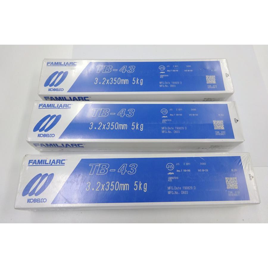 新古品 KOBELCO 溶接棒 TB-43 3.2×350mm 3個セット 送料無料 : TOOL PARKS - 通販 - Yahoo!ショッピング