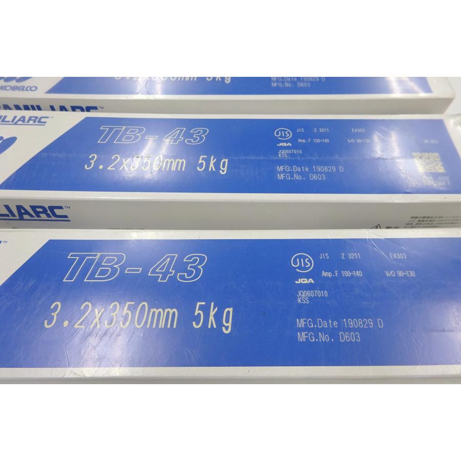 新古品 KOBELCO 溶接棒 TB-43 3.2×350mm 3個セット 送料無料 : TOOL PARKS - 通販 - Yahoo!ショッピング