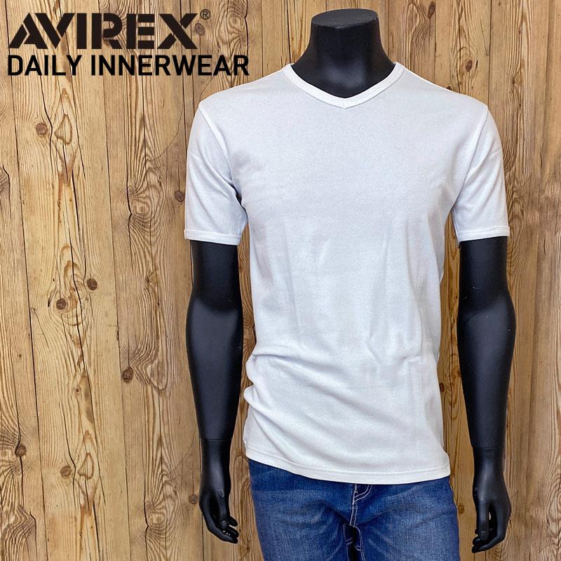 AVIREX アビレックス Tシャツ メンズ 半袖 テレコリブ VネックTシャツ 無地 デイリーインナー カットソー : CASUALINASE(カジュアルイナセ) - 通販 - Yahoo ...