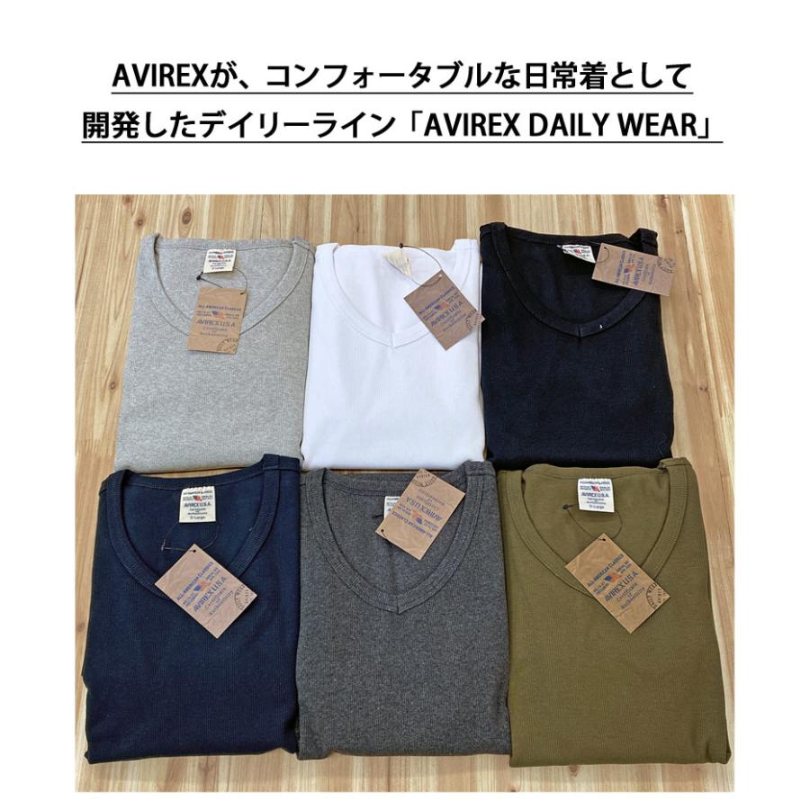 AVIREX アビレックス Tシャツ メンズ 半袖 テレコリブ VネックTシャツ 無地 デイリーインナー カットソー : CASUALINASE(カジュアルイナセ) - 通販 - Yahoo ...