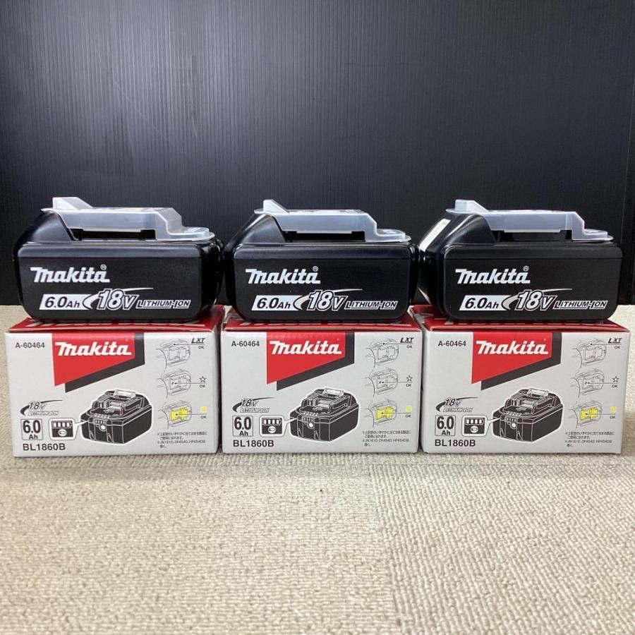 【純正品・未使用】makita/マキタ BL1860B 18V6.0Ahリチウムイオンバッテリー3個セット : TOOLBOX第二産業大宮店 ...