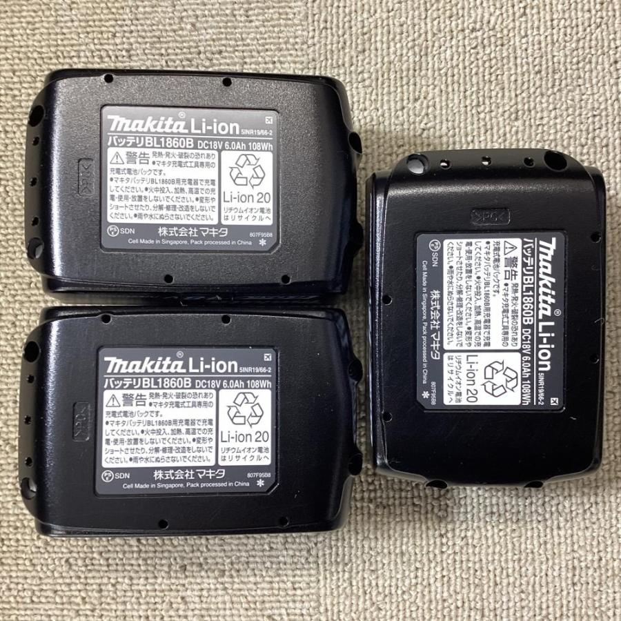 【純正品・未使用】makita/マキタ BL1860B 18V6.0Ahリチウムイオンバッテリー3個セット : TOOLBOX第二産業大宮店 ...