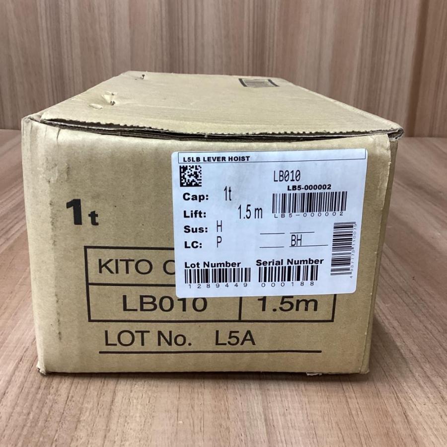 【未使用】KITO LB010 レバーブロック 1t 1.5m : TOOLBOXヤフー店 - 通販 - Yahoo!ショッピング