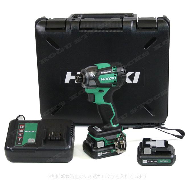HiKOKI HIKOKI（ハイコーキ）10.8V コードレスインパクトドライバ WH12DCA(2LS) 4.0Ah Li-ion充電池(BSL1240M)2個 充電器(UC12SL ...