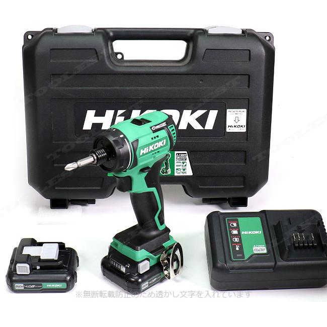 HIKOKI（ハイコーキ）10.8V ドライバドリル DB12DD(2LS) 4.0Ah Li-ion充電池(BSL1240M)2個 充電器(UC12SL) ケース :01-0-01327 ...