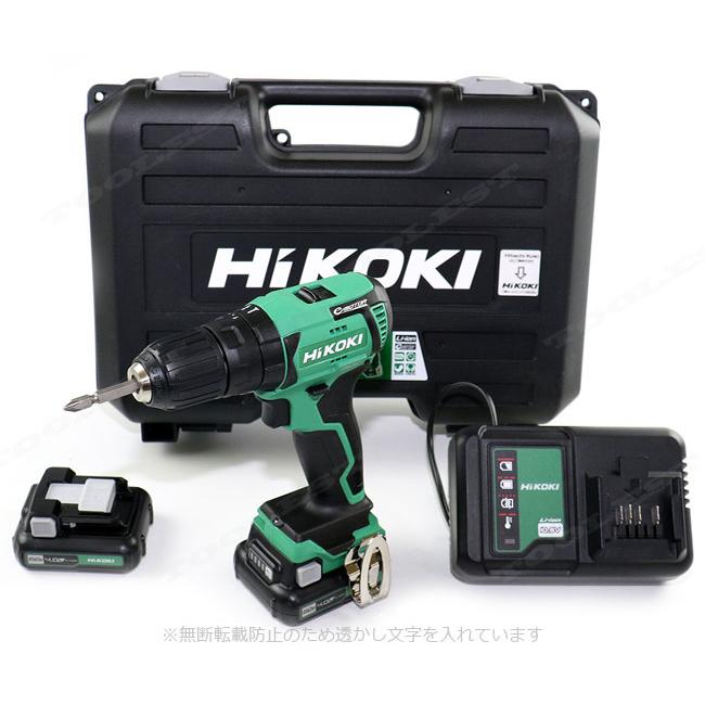 HiKOKI HIKOKI（ハイコーキ）10.8V 振動ドライバドリル DV12DD(2LS) 4.0Ah Li-ion充電池(BSL1240M)2個 充電器(UC12SL) ケース : コー ...