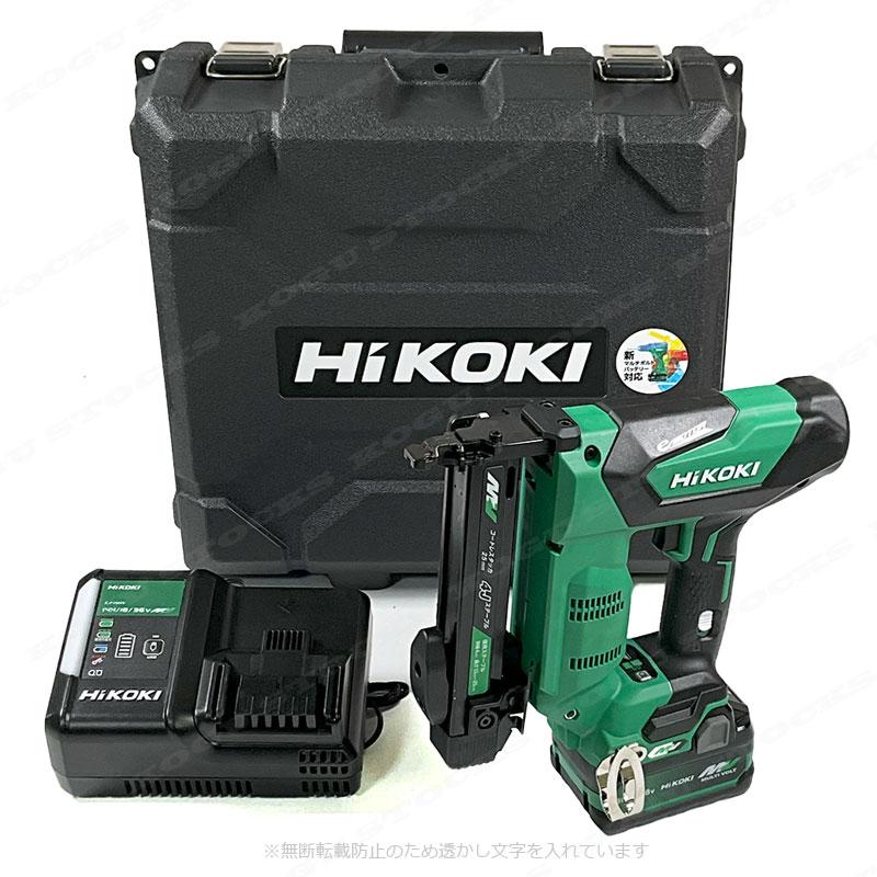 HiKOKI HIKOKI（ハイコーキ）36V 4mmコードレスタッカ N3604DJ(XPZ) マルチボルト充電池(BSL36A18X)1個 充電器(UC18YDL2) ケース : コー ...