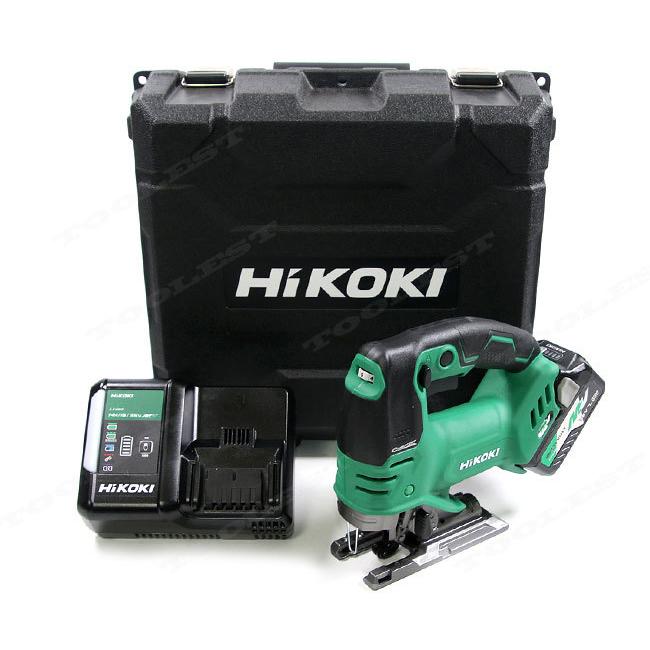 HIKOKI（日立工機）36V コードレスジグソー CJ36DA(XP) 2.5Ah マルチボルト充電池(BSL36A18)1個 新型充電器(UC18YDL2) ケース :01-0-01614 ...