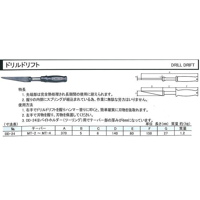 DD-24 ドリルドリフト No2〜No4まで対応 : ツールエクスプレスヤフー店 - 通販 - Yahoo!ショッピング