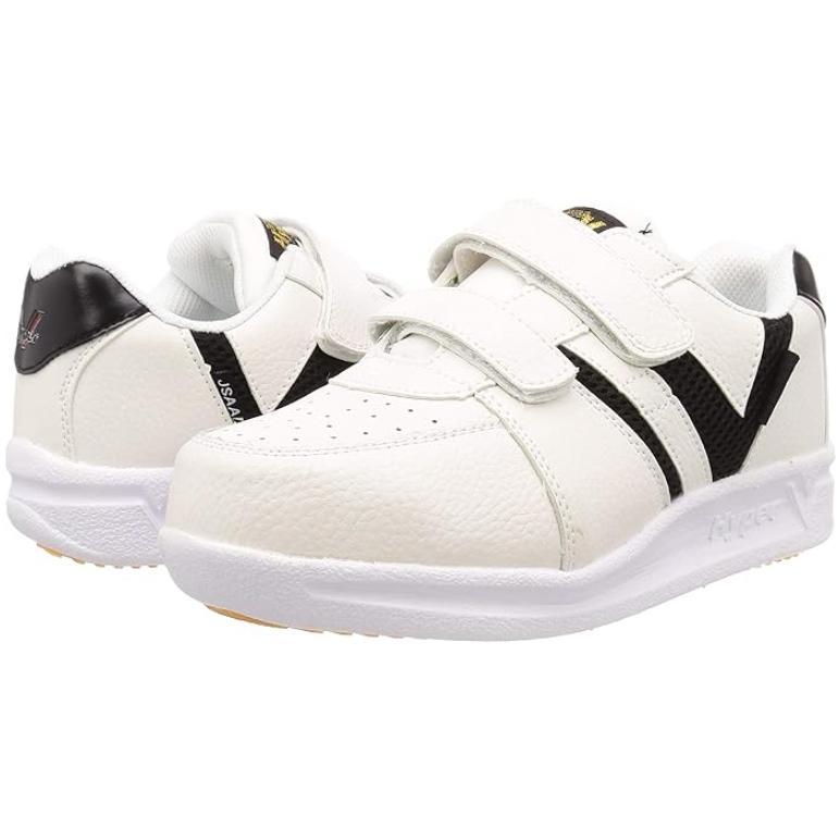 日進ゴム 作業靴 ハイパーV HyperV #6000 白 25.5cm JSAA-A規格対応 鉄先芯 安全スニーカー マジック ホワイト WHITE 送料無料 : ツールキング - 通販 ...