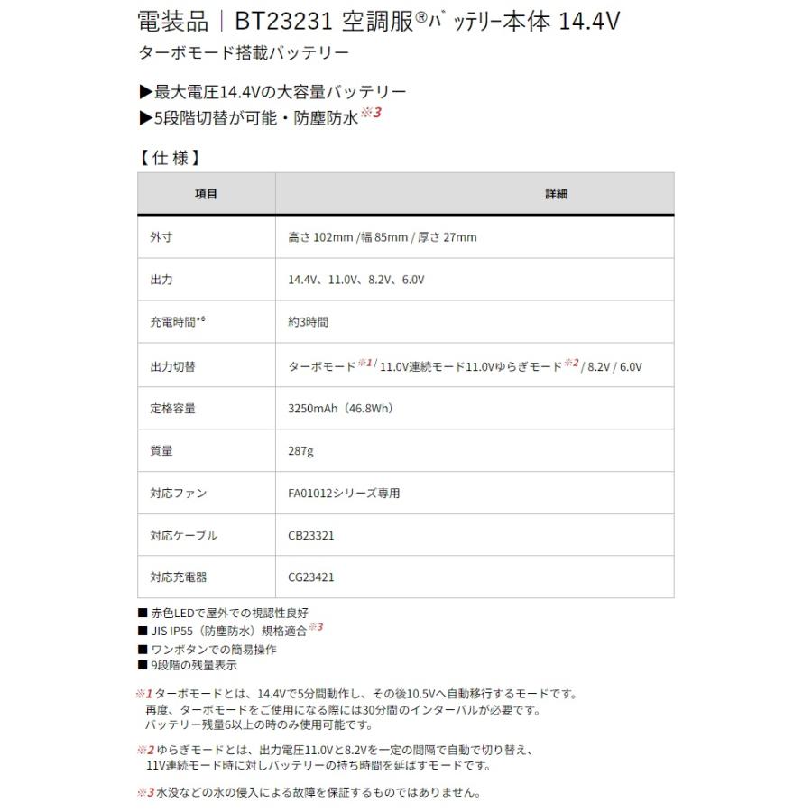 空調服 BT23231 バッテリー本体 14.4V ジャック丸型 空調服用バッテリー 8214522 NSP :BT23231:ツールキング - 通販 - Yahoo!ショッピング