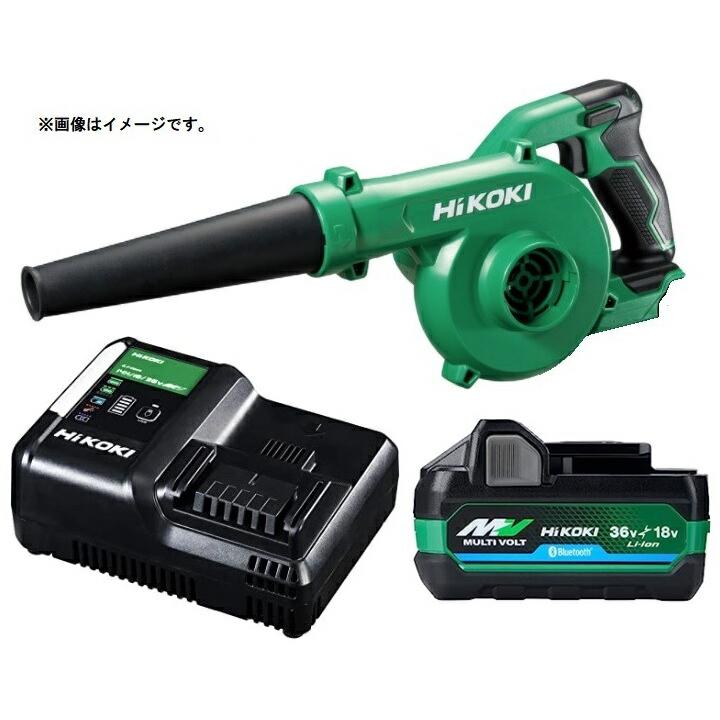HiKOKI（ハイコーキ） コードレスブロワ RB18DC(NN)+バッテリBSL36A18BX+充電器UC18YDL2付 14.4V・18V ...