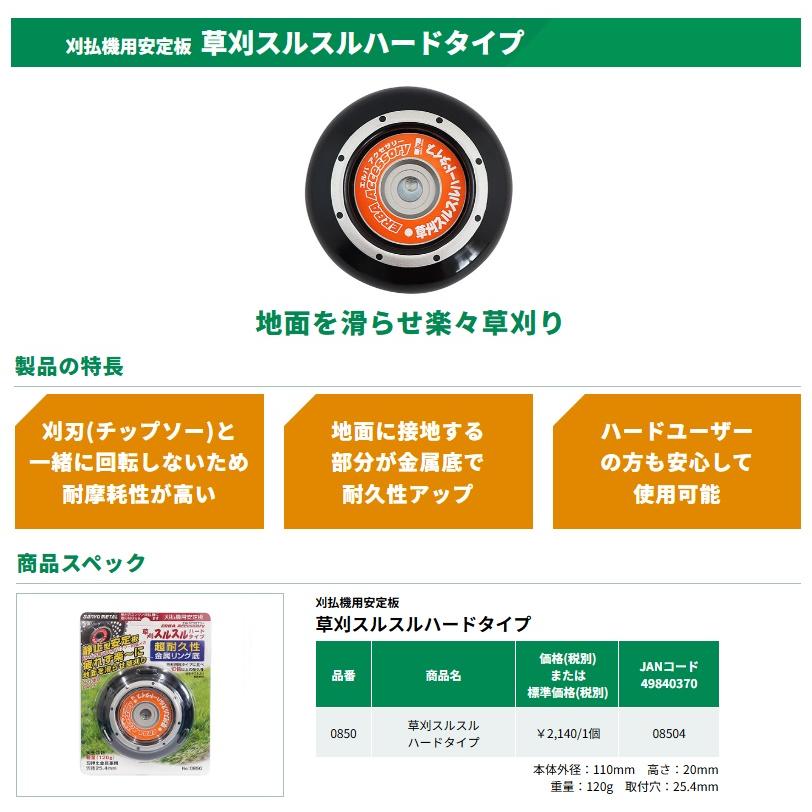 三陽金属 0850 草刈スルスルハードタイプ 刈払機用安定板 SANYO METAL _ :SANYOMETAL-0850:ツールキング - 通販 - Yahoo!ショッピング