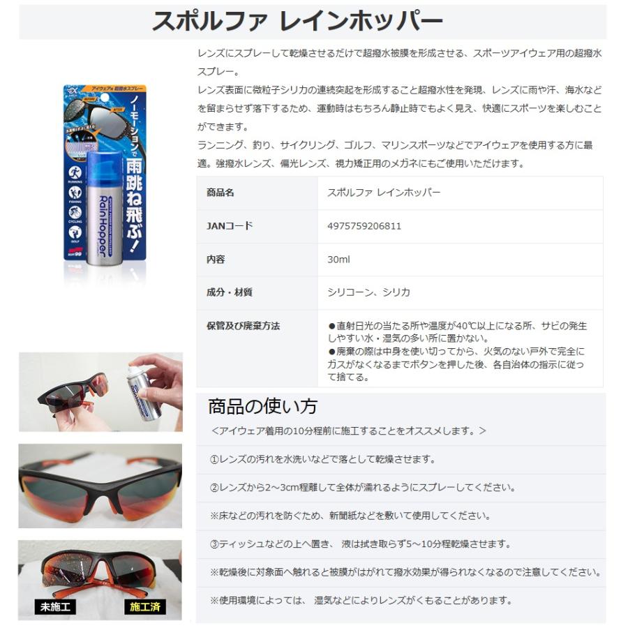 マキタ ソフト99 スポルファ レインホッパー 30ml レンズ用撥水スプレー SOFT99 : ツールキング - 通販 - Yahoo!ショッピング