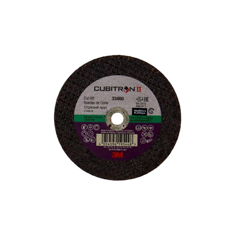 3M キュービトロン II 切断砥石 33460 100mm #60 (入数 1 ) :33460:機械工具マイスター - 通販 ...