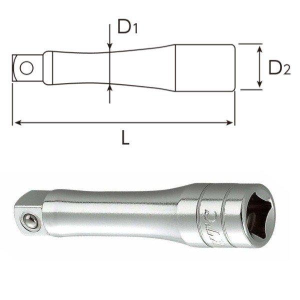 KTC 9.5sq. エクステンションバー 75mm BE3-075 : 輸入車スノーワイパー販売ツールショップ ドリーム - 通販 - Yahoo!ショッピング