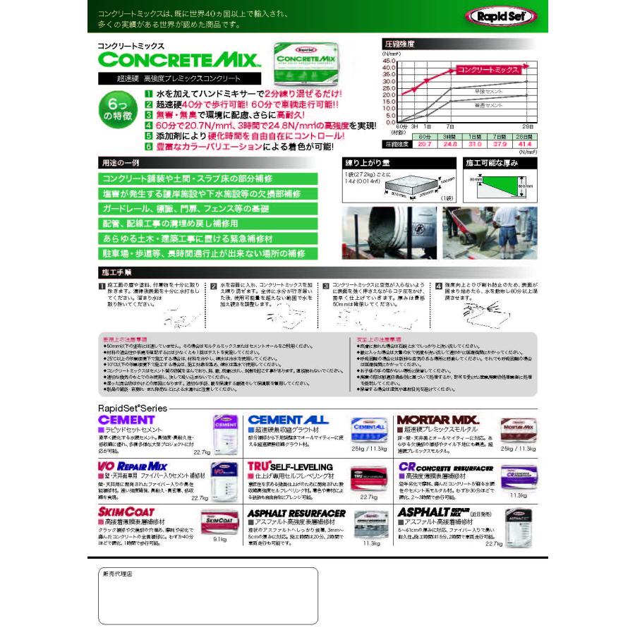 【法人限定】【Rapid Set Cement】CONCRETE MIX 〈コンクリートミックス〉 : ツールトレジャー - 通販 ...
