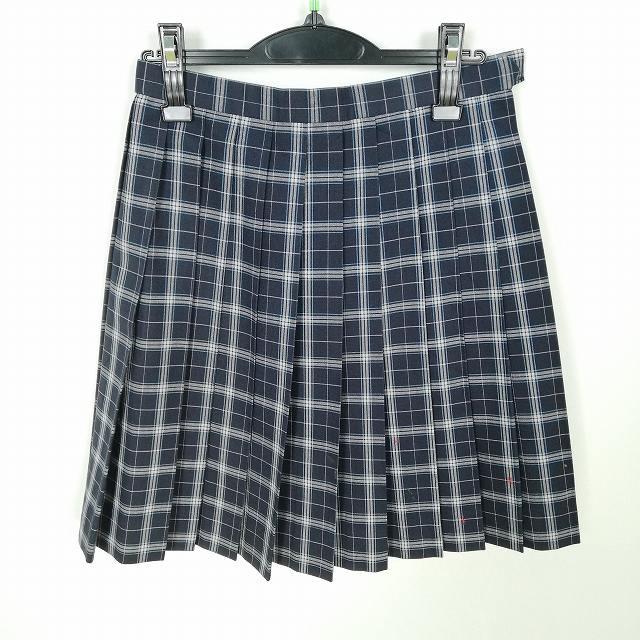 スクールスカート 夏物 w66-丈52 チェック 東京小石川中等教育学校 プリーツ 学生服 制服 女子 中古 HK0483 : トップ学生服 ...