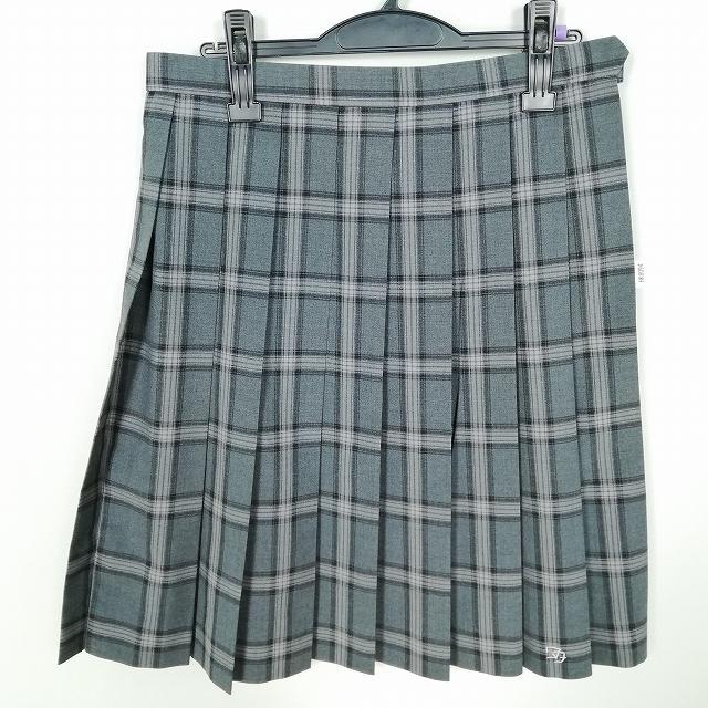 スクールスカート 大きいサイズ 夏物 w75-丈58 チェック 東京立川第四中学 プリーツ 学生服 制服 女子 中古 HK8094 : トップ学生服 - 通販 - Yahoo!ショッピング