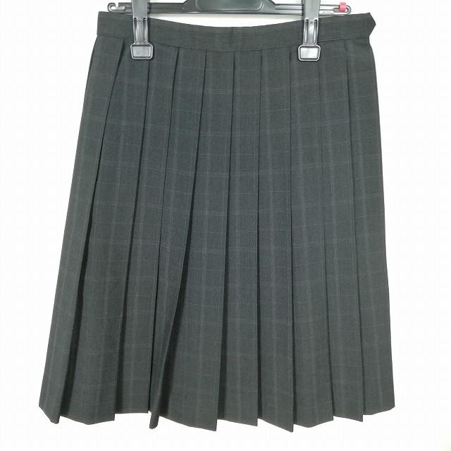 スクールスカート 大きいサイズ 冬物 w78-丈56 チェック 中学 高校 プリーツ 学生服 制服 女子 中古 HK9190 : hk9190 ...