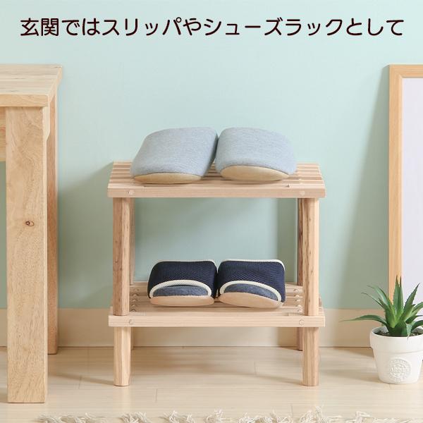 ラック スリム 2段 棚 シェルフ 天然木 ウッドラック 木製 スリムラック 幅31.5 奥行26.5 高さ29cm オープンラック 本棚 収納 送料無料- 80N 2段ラックF : TOP1 ...