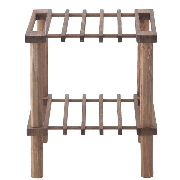 ラック スリム 2段 棚 シェルフ 天然木 ウッドラック 木製 スリムラック 幅31.5 奥行26.5 高さ29cm オープンラック 本棚 収納 送料無料- 80N 2段ラックF : TOP1 ...