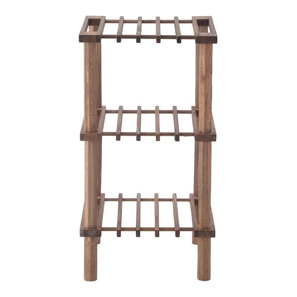 収納ラック 天然木 オープンシェルフ 3段 ウッドラック 収納 幅31.5cm 高さ48cm 組立簡単 ラック 収納棚 おしゃれ 一人暮らし 送料無料- 80N 3段フリーラックF ...