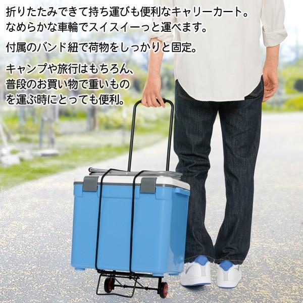キャリーカート 折りたたみ 軽量 ショッピングカート 固定ロープ付き 2輪 軽い キャリー 買い物 旅行 引越し 釣り アウトドア 送料無料- 80N ハンドキャリー : TOP1!プライス ...