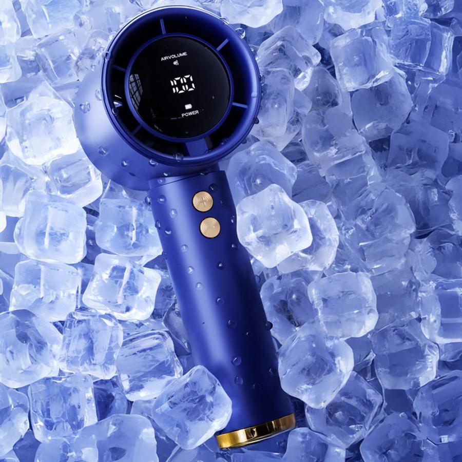 100速ギア ハンディファン 扇風機 最強 ターボファン 100段階風量 デジタル 充電式 液晶表示 携帯扇風機 静音 軽量 大風量 /60N 100速ギアIX : TOP1!プライス ...