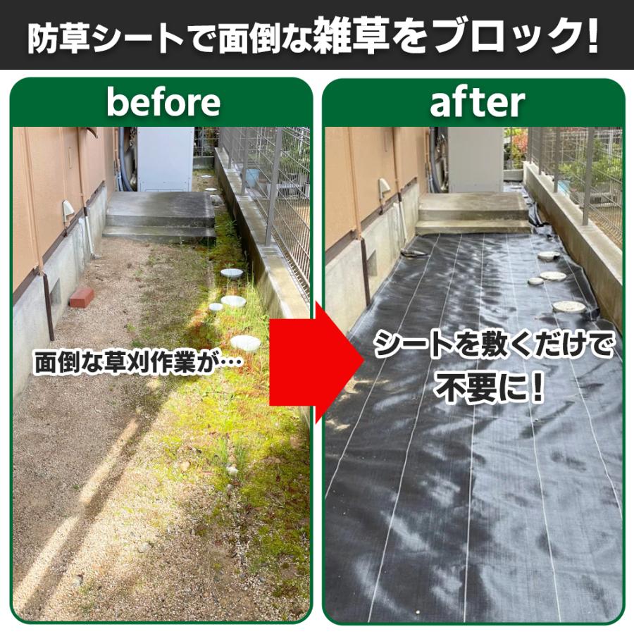 防草シート 除草シート 10m 固定ペグ8本 滑り止めシート 8枚 セット 農用シート 厚手 雑草対策 強力 芝生 草 砂利 人工芝 送料無料- 80N 10m防草シート : TOP1 ...