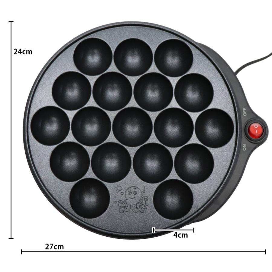 たこ焼き器 18穴 たこ焼きプレート タコ焼き機 自宅で屋台気分 ホットプレート 焼きムラ防止 サーモスタット機能 入/切スイッチ 送料無料- 80S たこ焼き器HDL : TOP1!プライス ...