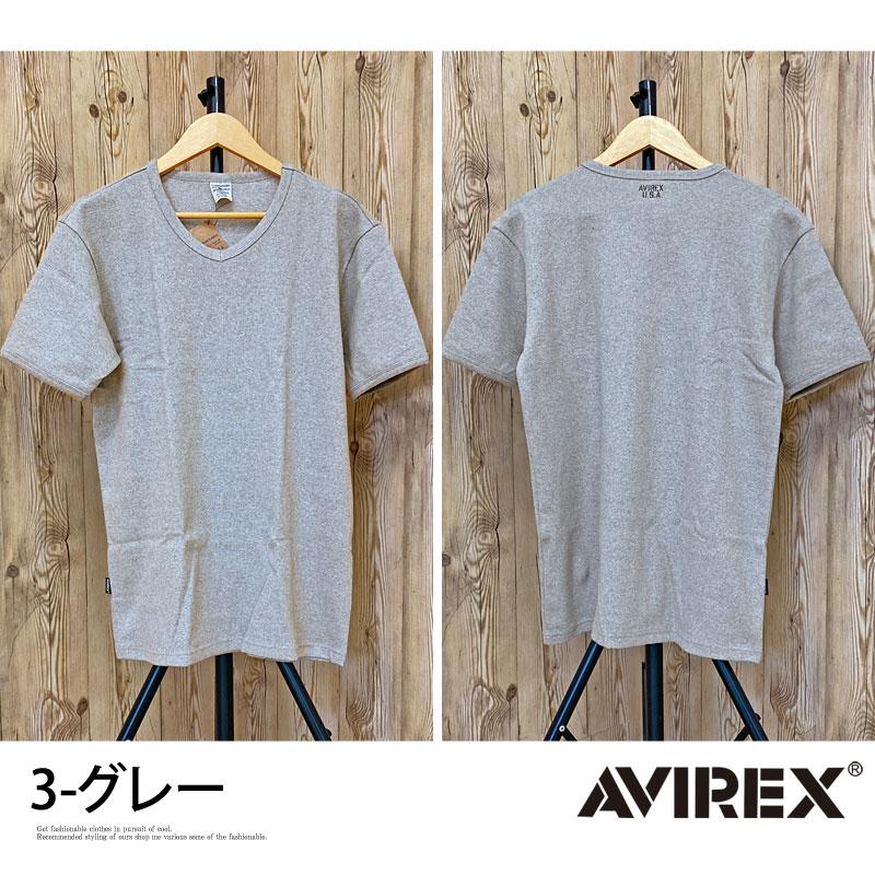 AVIREX アビレックス Tシャツ メンズ 半袖 テレコリブ VネックTシャツ 無地 デイリーインナー カットソー : TopIsm-トップイズム-メンズ通販 - 通販 - Yahoo!ショッピング