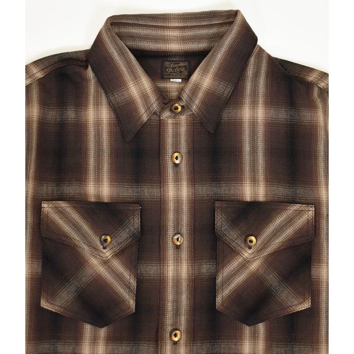 DELUXEWARE デラックスウエア ネルシャツ 長袖チェックネルシャツ DARK.OMBRE MVS-10 : トップジミー ヤフー店 - 通販 - Yahoo!ショッピング