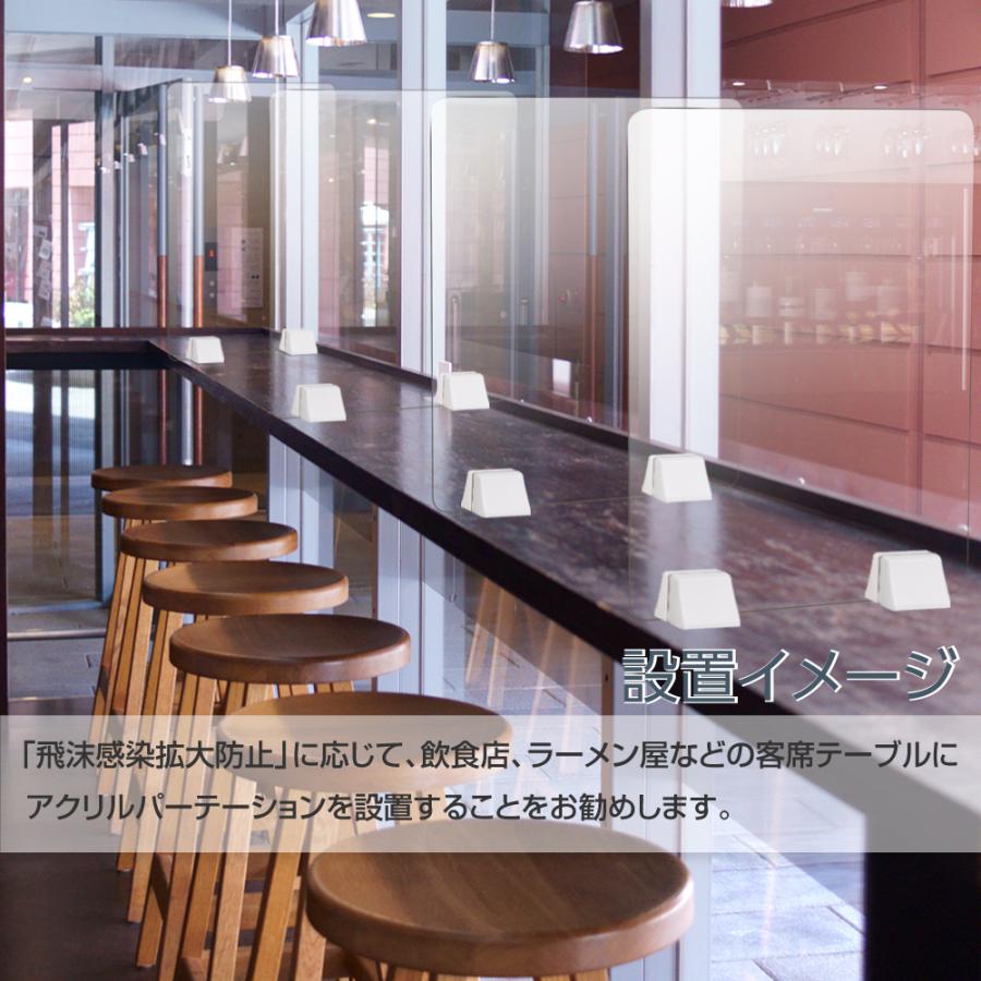 【お得な2枚セット】透明 パーテーション W300×H450mm 2mmPET板 仕切り板 卓上 受付 衝立 間仕切り 卓上パネル 滑り止め 飲食店 pet2-p3045-2set :pet2 ...