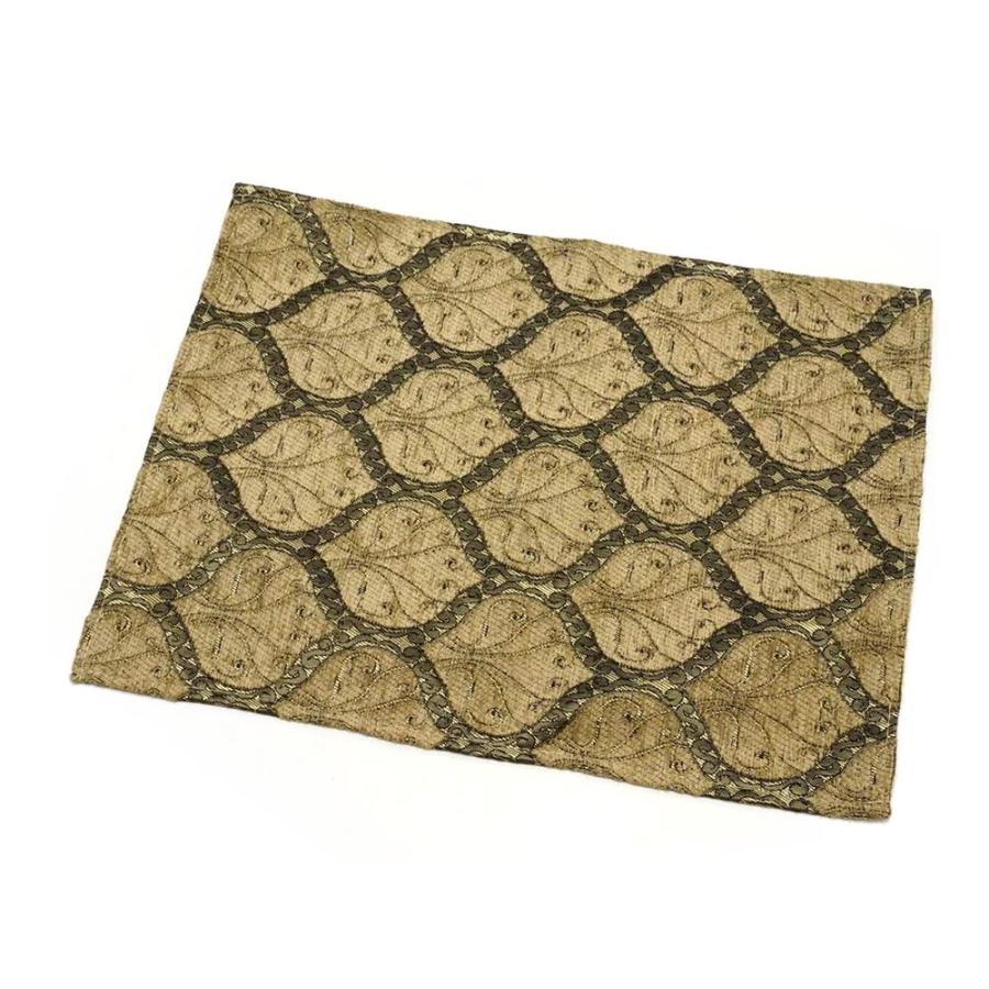 【メール便OK】トルコ製 シェニール ランチョンマット CL-PKBR ピーコック柄/ベージュ : 輸入雑貨～カランフィル(旧店名 トプカプ ...