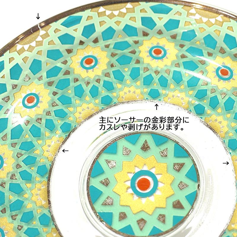 【訳アリ値引き品】トルコグラス カップ&ソーサー CS-274 タイル/ターコイズ（1客） : 輸入雑貨～カランフィル(旧店名 トプカプ) - 通販 - Yahoo!ショッピング