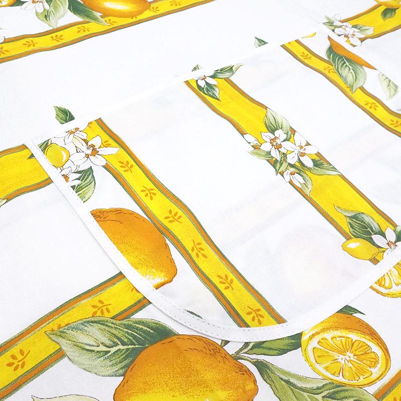 【メール便OK】南仏プロヴァンス製 コットンエプロン シトロン柄 ホワイト FAP-CITRON-WT : 輸入雑貨～カランフィル(旧店名 トプカプ) - 通販 - Yahoo!ショッピング