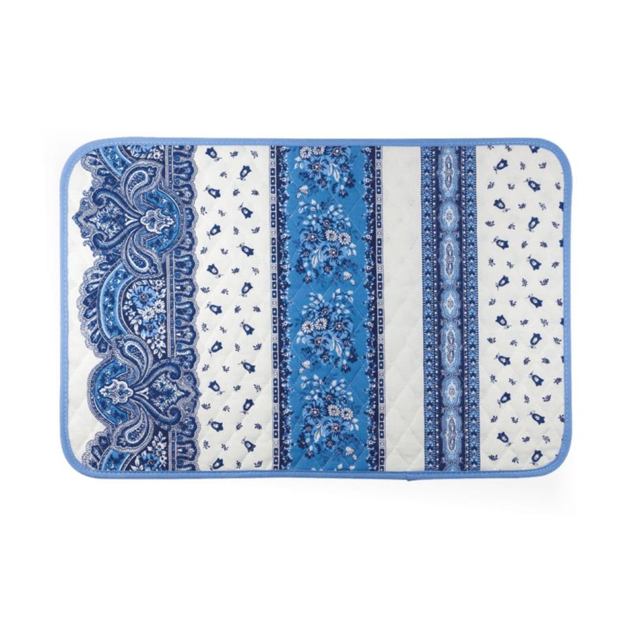 【メール便OK】フランス製キルティングランチョンマット（両面使用可） FLMK-TRAD-WB2 トラディション/ホワイト : 輸入雑貨 ...