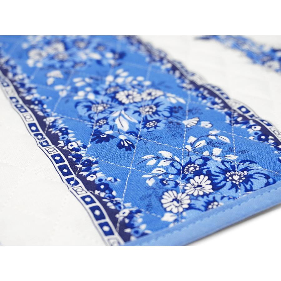 【メール便OK】フランス製キルティングランチョンマット（両面使用可） FLMK-TRAD-WB2 トラディション/ホワイト : 輸入雑貨 ...