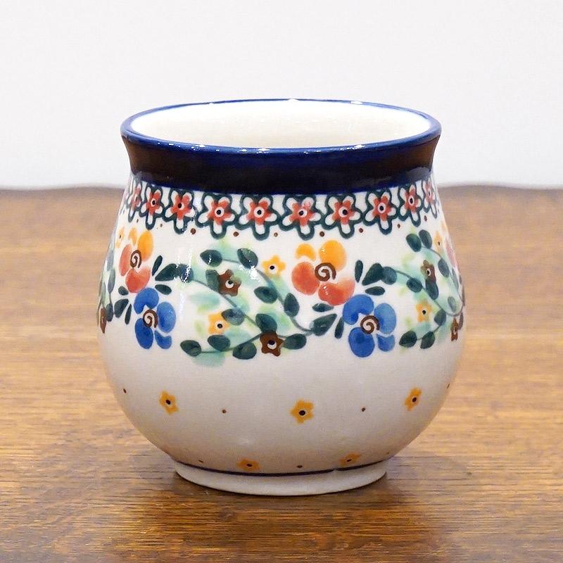 ポーランド陶器 ポーリッシュポタリー 「Millena」 マグカップ大（約360ml） M0117-B1 花かんむり : 輸入雑貨～カラン ...