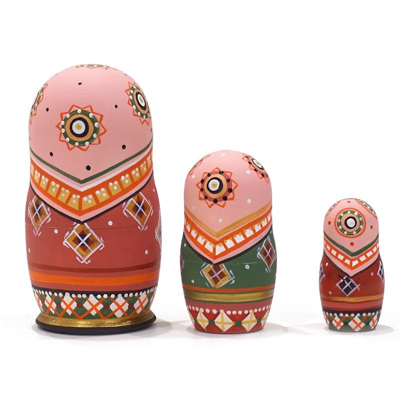ロシア ガリーナ・チトワ作 マトリョーシカ（3P） MAT-083 : 輸入雑貨～カランフィル(旧店名 トプカプ) - 通販 - Yahoo!ショッピング