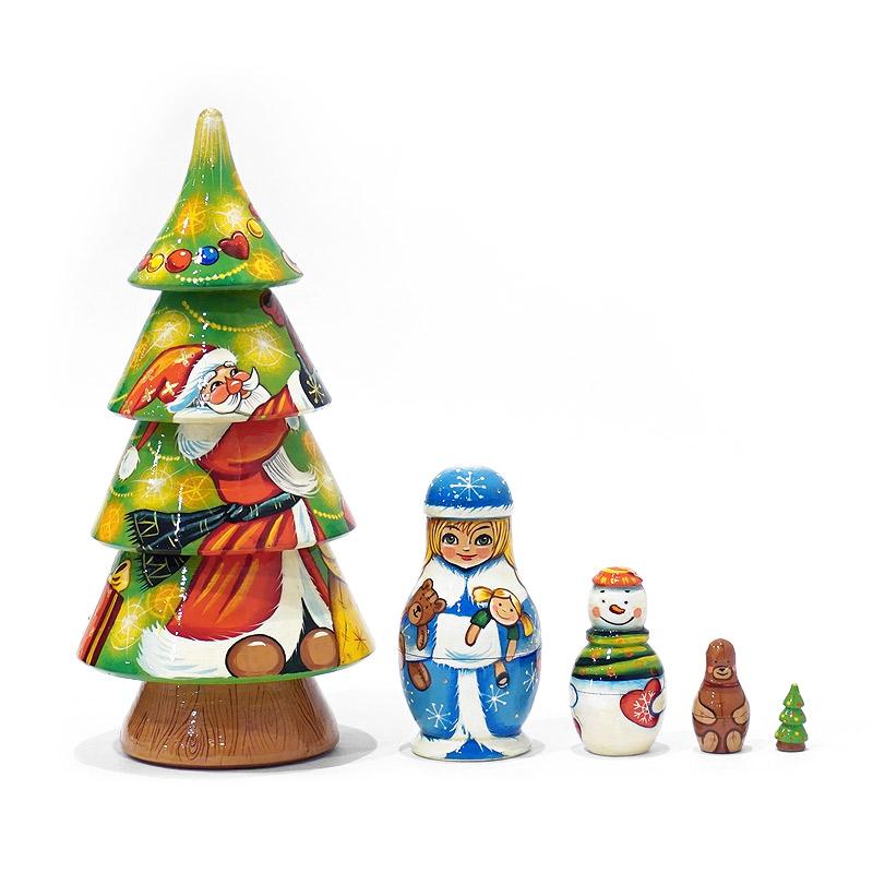 ロシア ツリー型マトリョーシカ（5P） MAT-113 : 輸入雑貨～カランフィル(旧店名 トプカプ) - 通販 - Yahoo!ショッピング