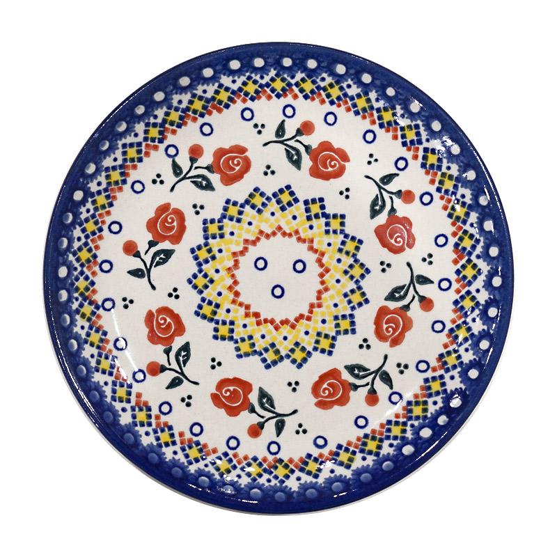ポーランド陶器 ポーリッシュポタリー 「VENA」 プレート17cm V195-U504 ローズ柄 : 輸入雑貨～カランフィル(旧店名 トプカプ) - 通販 - Yahoo!ショッピング
