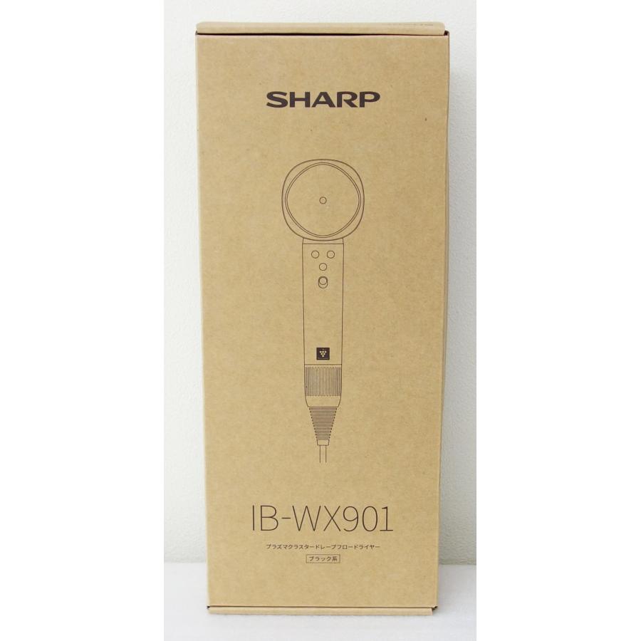 プラズマクラスター シャープ SHARP Plasmacluster Beauty IB-WX901-B ブラック系ミッドナイトブラック プラズマクラスタードレープフロードライヤー 新品 ...