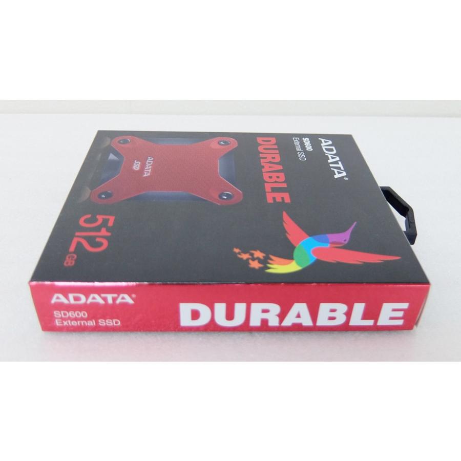 A-DATA ADATA Technology Durable SD600 ポータブルSSD 512GB レッド・ブラック ASD600-512GU31-CRD 新品 : トップワン ヤフー ...